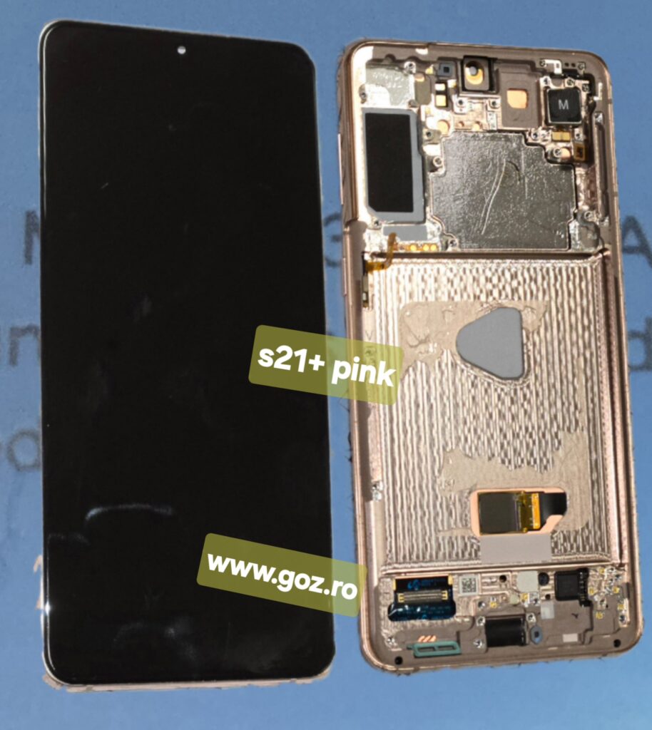 S21+/G996 Ecran/Display cu Rama,Pink Swap - GOZ - Piese si accesorii GSM